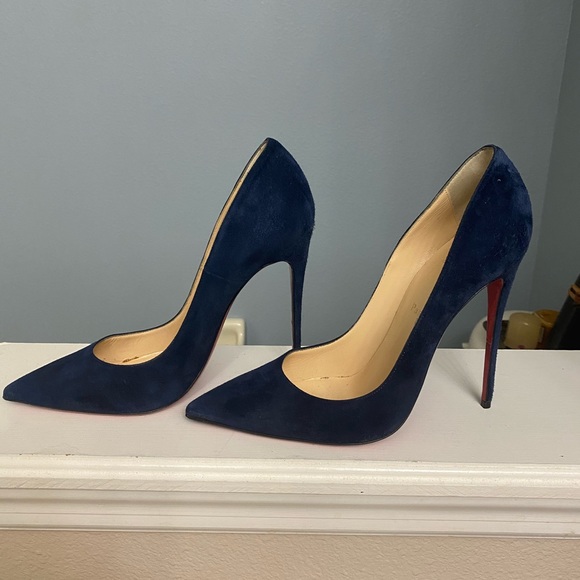 Christian Louboutin | Shoes | Christian Louboutins So Kate Blue Suede ...